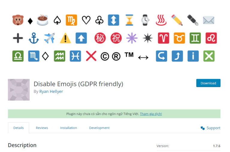 Cách tắt Emoji trong WordPress - Isaac Hiroman